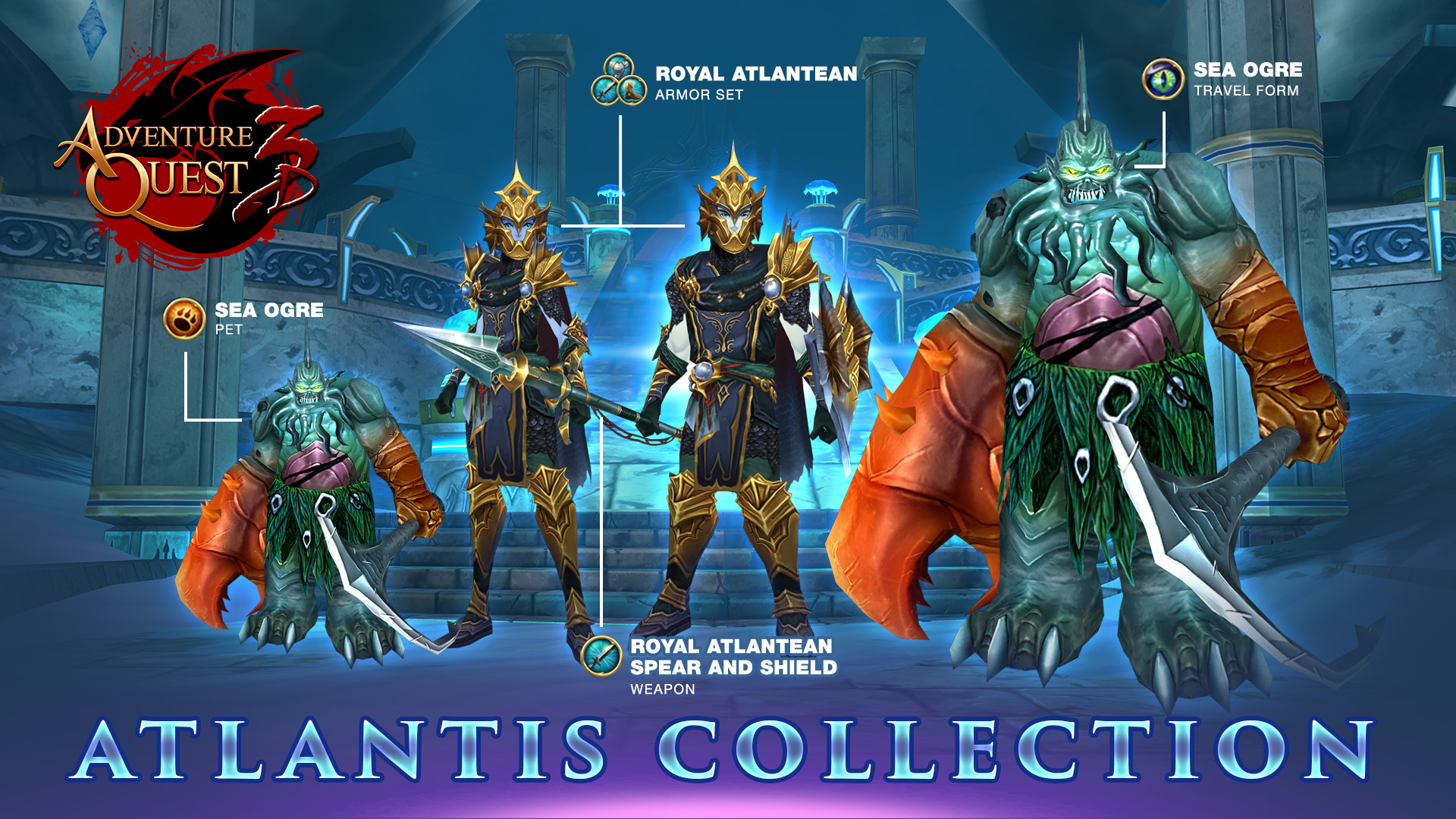 Journey to Atlantis! Lolosia Saga: Part 3 - Adventure Quest 3D, Cross ...